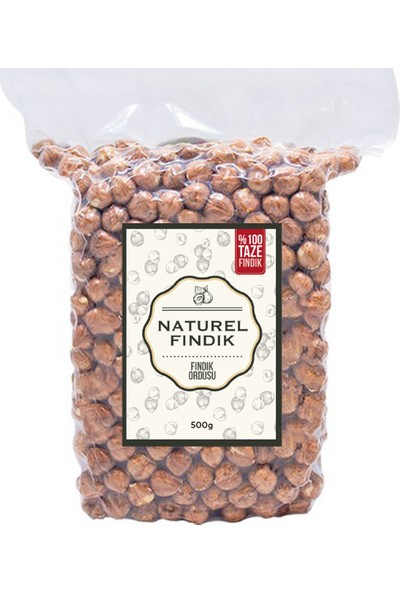 Fındık Ordusu Naturel (Çiğ) Iç Fındık Vakumlu 500 gr