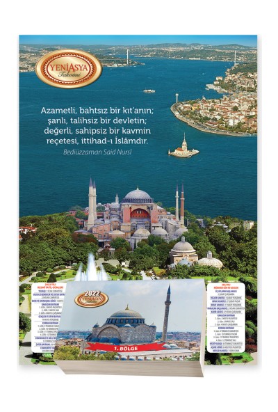 Yeni Asya Neşriyat 2021 Her Gün Koparılan Yeni Asya Duvar Takvimi