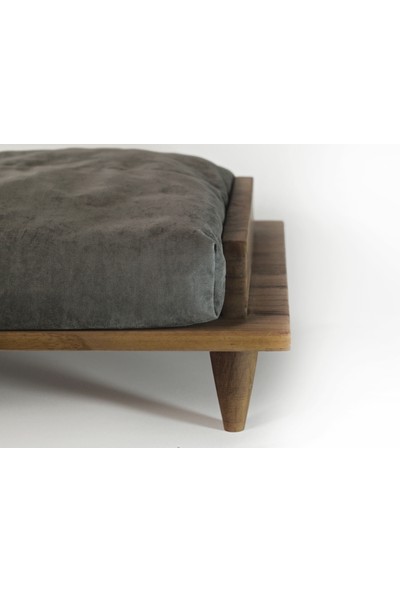 Masif Ceviz Köpek Yatağı 100 x 54 cm