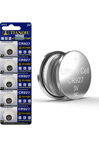 Tianqiu CR927 3V Lityum Pil 5'li