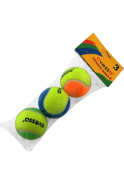 Avessa Tenis Topu 3'lü Renkli