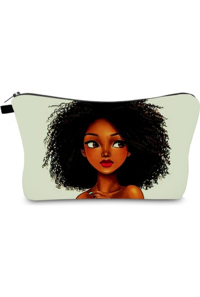 Ruicheng Yeni Bayanlar Kozmetik Çantası Sevimli Kız Baskı Anti-Sıçrama Su El Çantası Saklama Çantası Taşınabilir Tuvalet Çantası Kadın (Yurt Dışından)