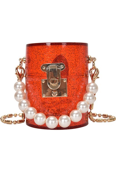 Ruicheng Akrilik Şeffaf Çapraz Gövdeli Akşam Çantası (Yurt Dışından)