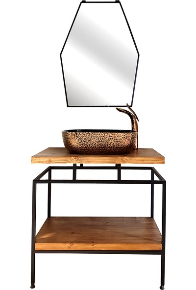 Pure Concept 80 cm Masif Ahşap Banyo Dolabı Pure Concept 80 cm Masif Ahşap Banyo Dolabı