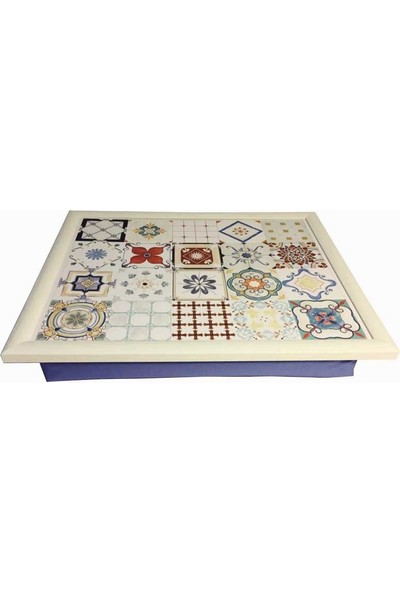 T-Tray Keyif Tepsisi 47 x 37 cm Seramik Çini/desen T-Tray Keyif Tepsisi 47 x 37 cm Seramik Çini/desen