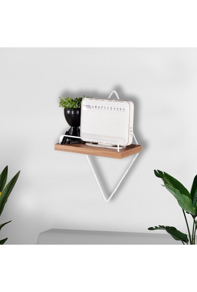 Full Reyon Dekoratif Modem Rafı Priz Üstü Raf Aksesuar Rafı