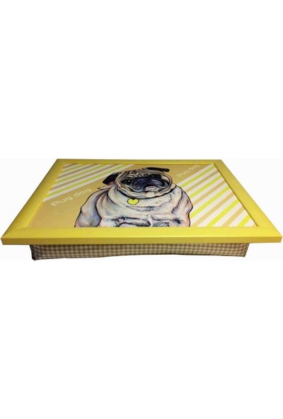 T-Tray Keyif Tepsisi 47 x 37 cm Pug/dog T-Tray Keyif Tepsisi 47 x 37 cm Pug/dog