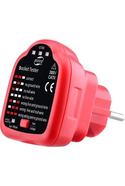 Benetech GT85 Priz Soket Test Cihazı Benetech GT85 Priz Soket Test Cihazı