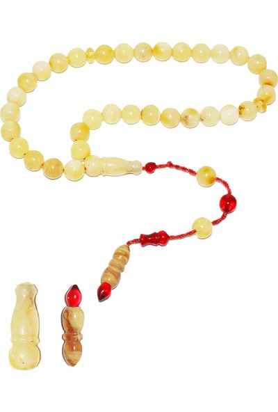 Tesbih Atölyesi Sistemli Küre Kesim Damla Kehribar Tesbih