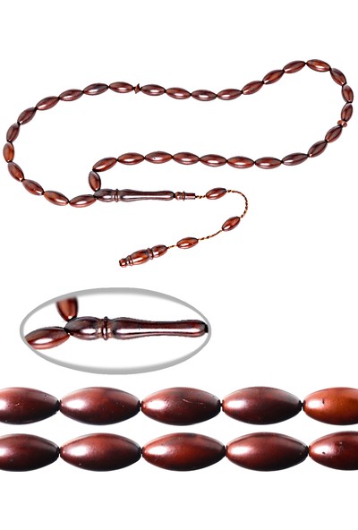 Tesbih Atölyesi Sistemli Arpa Kesim Kararmış Kuka Tesbih