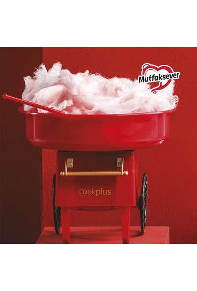 Cookplus Mutfaksever Kırmızı Pamuk Şeker Makinesi