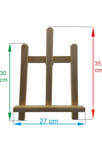 Fenset Taşınabilir Resim Şövalyesi Ahşap 37 cm Fenset Taşınabilir Resim Şövalyesi Ahşap 37 cm