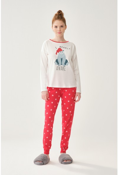 Dagi Beyaz Pijama Takımı Dagi Beyaz Pijama Takımı