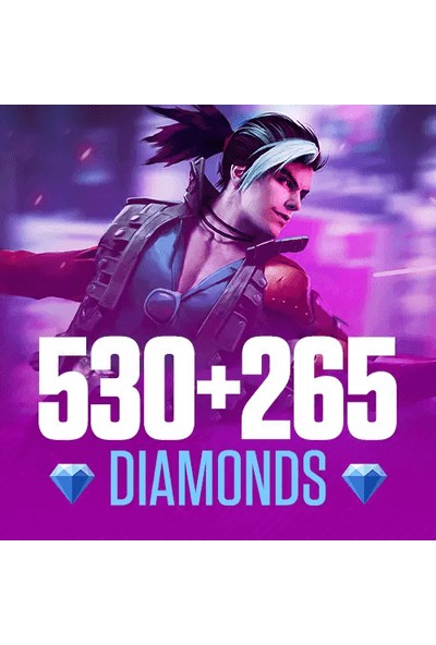 Garena Free Fire 530 + 265 Elmas Garena Free Fire 530 + 265 Elmas