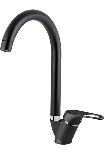 Kustar Cambridge Mat Siyah Mutfak Evye Bataryası