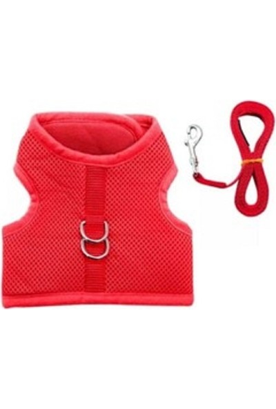 Tristar Kedi Köpek Boyun Göğüs Tasması L Kırmızı