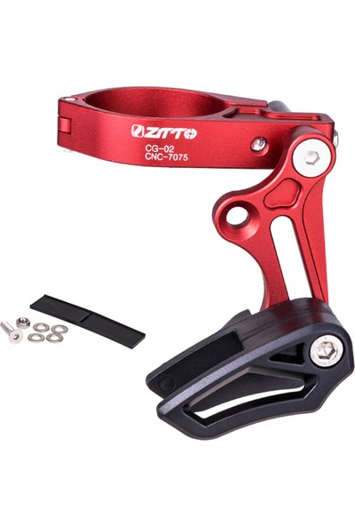 Strade Store 1x Alüminyum Alaşım Zincir Kılavuzu Mtb Bisiklet Tek Hızlı Yol Bölümü Alt Braketi Kırmızı (Yurt Dışı)
