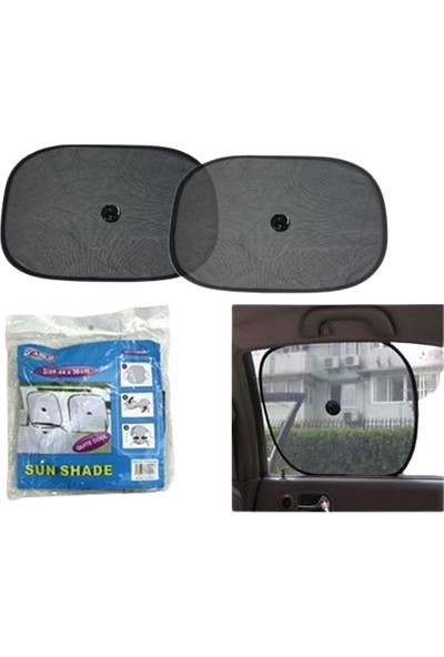 Unikum Oto Araba Yan Cam Perde Vantuzlu Siyah 2'li Unikum Oto Araba Yan Cam Perde Vantuzlu Siyah 2'li