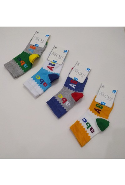 Melody Bebeğime Çorap Abc Desenli Erkek Melody Bebeğime Çorap Abc Desenli Erkek