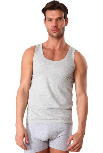 Redzone Büyük Beden 3'lü Gri Klasik Atlet