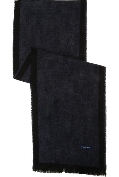 Fabrika Siyah Erkek Atkı