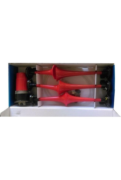 Stiff Baba Melodili Korna Havalı Kırmızı 12 V 6'lı Stiff Baba Melodili Korna Havalı Kırmızı 12 V 6'lı