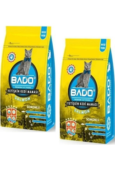 Bado Kuru Kedi Maması Somonlu 500 Gram x 2'li Bado Kuru Kedi Maması Somonlu 500 Gram x 2'li