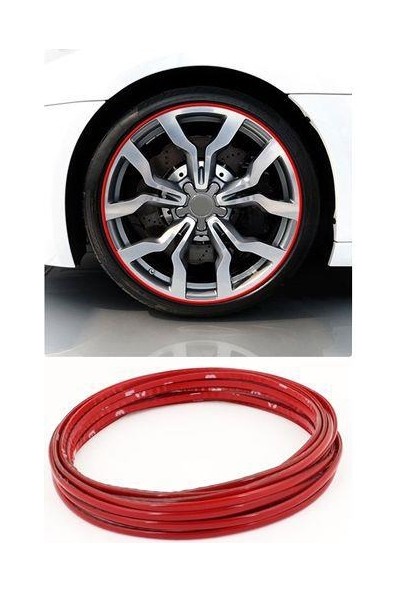 Unikum Jant Çevresine 10 Metre 9 mm Sportif Kırmızı Şerit Jant Bandı Unikum Jant Çevresine 10 Metre 9 mm Sportif Kırmızı Şerit Jant Bandı