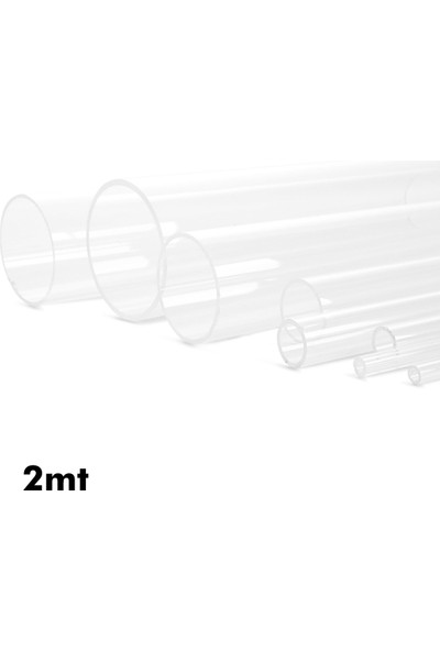 E-reklammarket Şeffaf Pleksi Boru 2 M