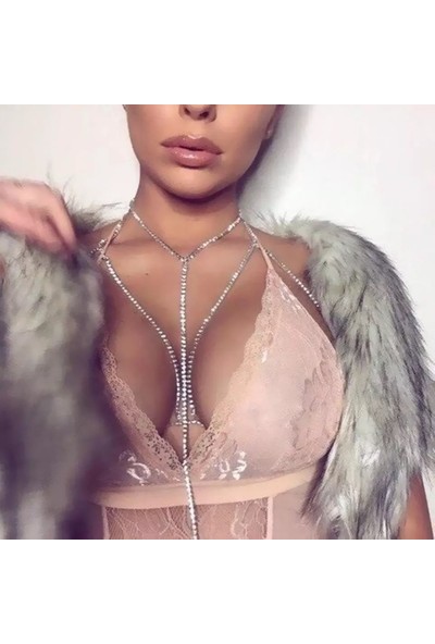 Misboho Kristal Taşlı Vücut Takısı ve Vücut Aksesuarı