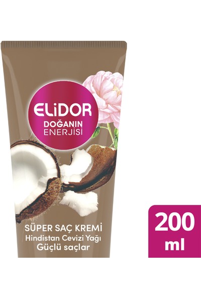 Elidor Doğanın Enerjisi Hindistan Cevizi Tüp Saç Kremi 200 ml