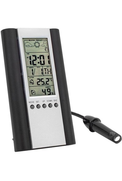Powermaster PM-6107 Termometre (Isı+Nem Ölçer x Saat x Alarm)