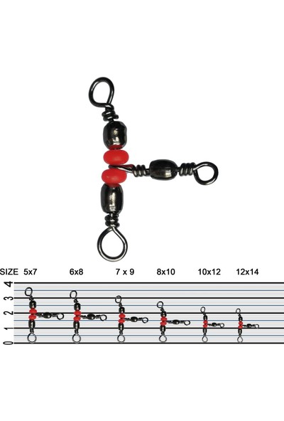 Kaido Inox Üçlü Fırdöndü 10LU