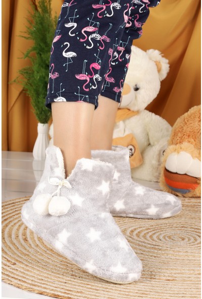 Aykatrend Rdp Yıldız Kışlık Panduf Kadın Ev Botu