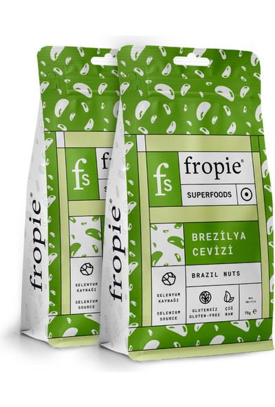 Fropie Çiğ Brezilya Cevizi 75 gr 2'li