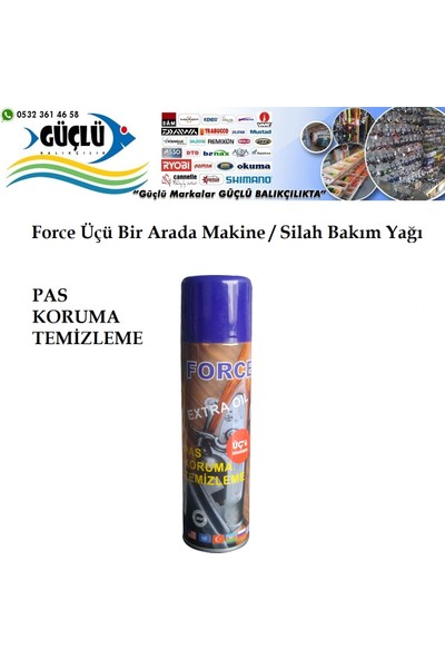Force Makina Bakım Yağı 3 Lü Kullanım Force Extra Oıl