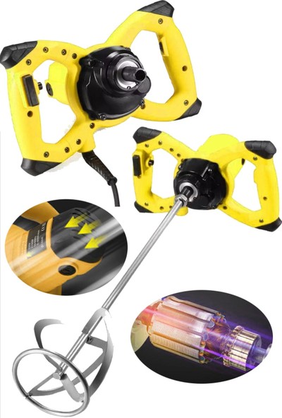 Sturdy Power Tools 4200 Watt 6 Kademe Hız Ayarlı Boya ve Harç Mikseri Karıştırıcı Sturdy Power Tools 4200 Watt 6 Kademe Hız Ayarlı Boya ve Harç Mikseri Karıştırıcı