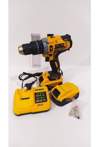 Dewalt Dewaltl 36 Volt Darbeli Şarjlı Matkap Çelik Dişli-Metal Göve-Metal Mandren-Hızlı Şarj Dewalt Dewaltl 36 Volt Darbeli Şarjlı Matkap Çelik Dişli-Metal Göve-Metal Mandren-Hızlı Şarj