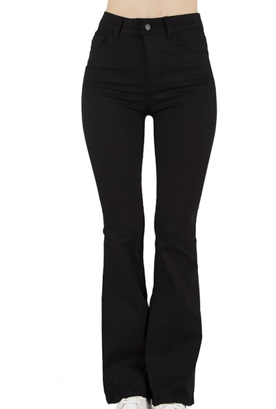 Lazzolli Yüksek Bel Ispanyol Paça Gabardin