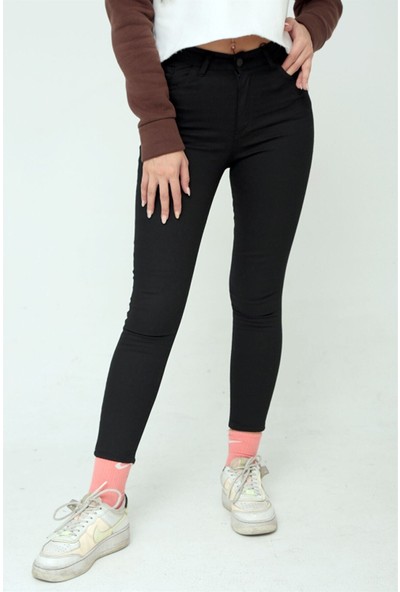 Lazzolli Yüksek Bel Bilek Boy Gabardin