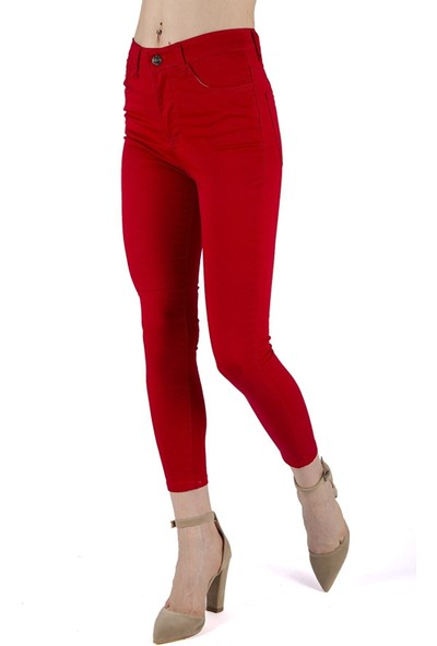 Lazzolli Yüksek Bel Bilek Boy Gabardin