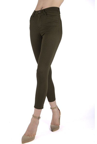 Lazzolli Yüksek Bel Bilek Boy Gabardin