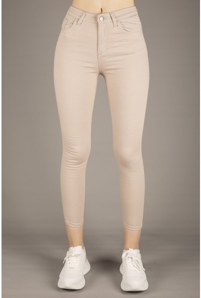 Lazzolli Yüksek Bel Bilek Boy Gabardin