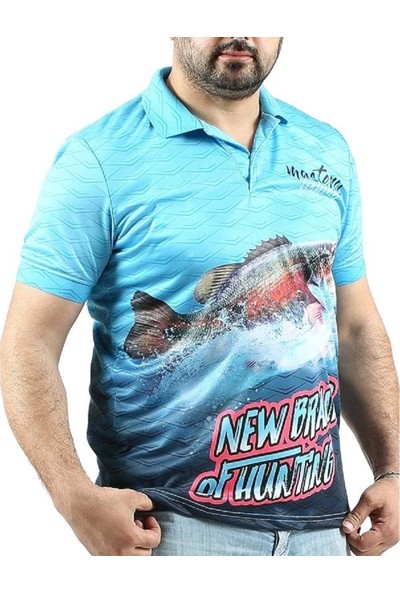 S Beden Balık Desenli Kısa Kollu T-Shirt S Beden Balık Desenli Kısa Kollu T-Shirt