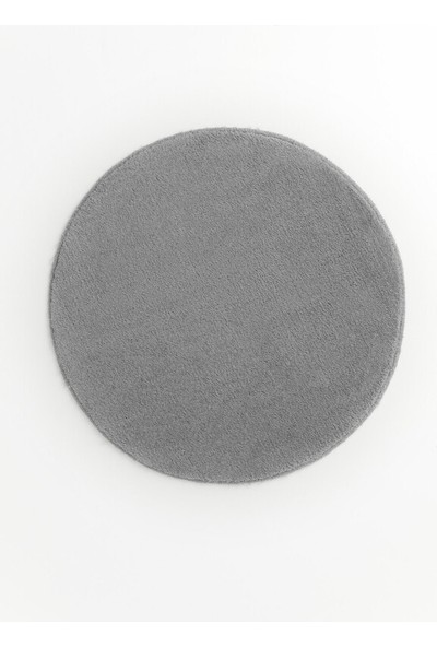 Sarar Yuvarlak Peluş Paspas 100 Cm - Antrasit