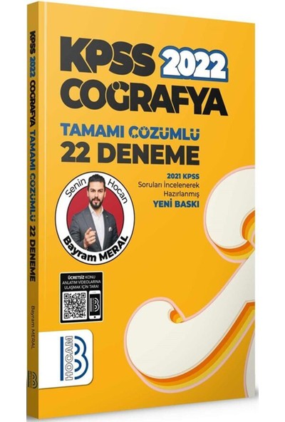 Benim Hocam YAYINLARI 2022 Kpss Coğrafya Tamamı Çözümlü 22 Deneme