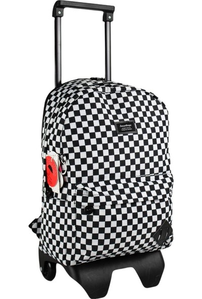 Kriste Bell Smart Bags Damalı Siyah Beyaz Çekçekli Okul Çantası