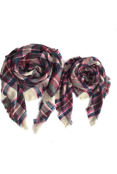 Wonderland Kış Kaşmir Ekose Eşarp Şal 2 Adet (Yurt Dışından)