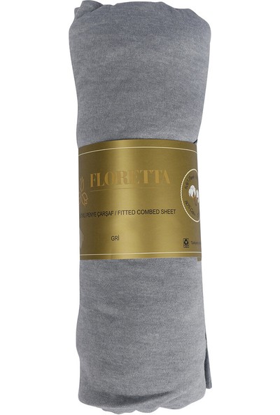 Floretta Tek Kişilik Lastikli Fitted Penye Çarşaf 100 x 200+25