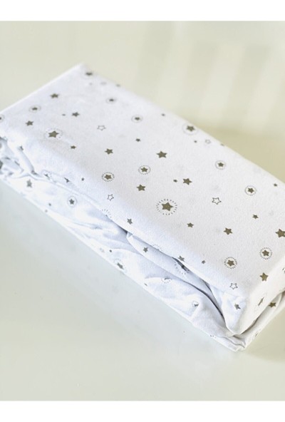 Mothercare Bebek Çarşafı Lastikli 70X140 cm Yıldız Desen